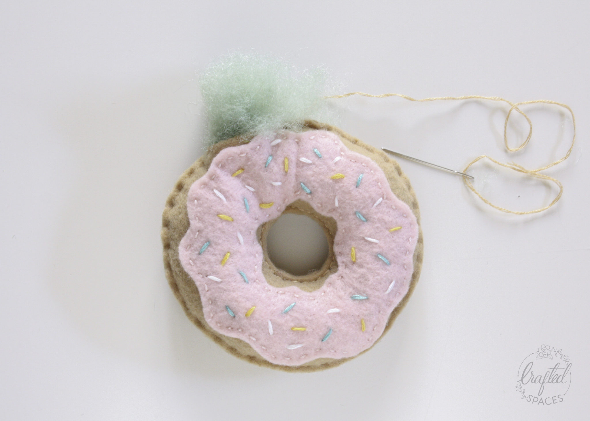 DIY Felt Donut - Crafted Spaces