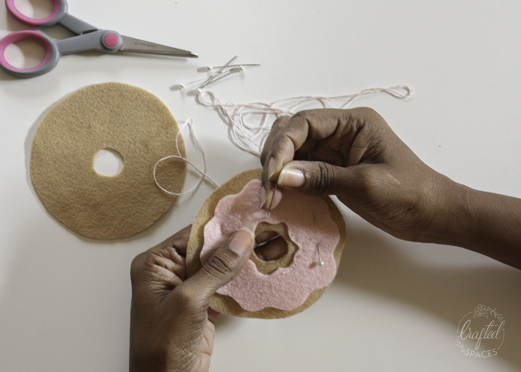 DIY Felt Donut - Crafted Spaces