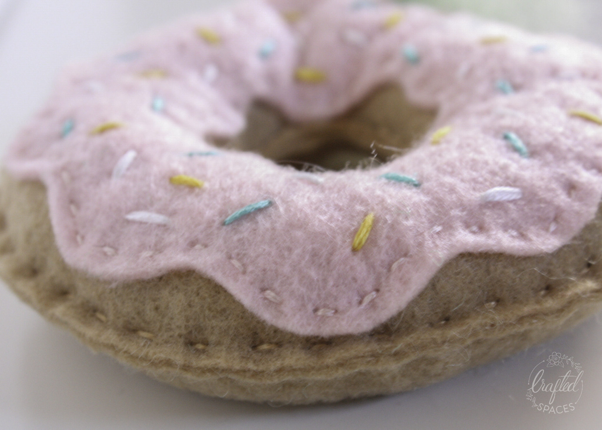 DIY Felt Donut - Crafted Spaces